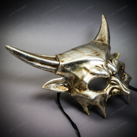 ILOVEMASKS | Accessories | Demon Sharp Horn Devil Masquerade Mask ...